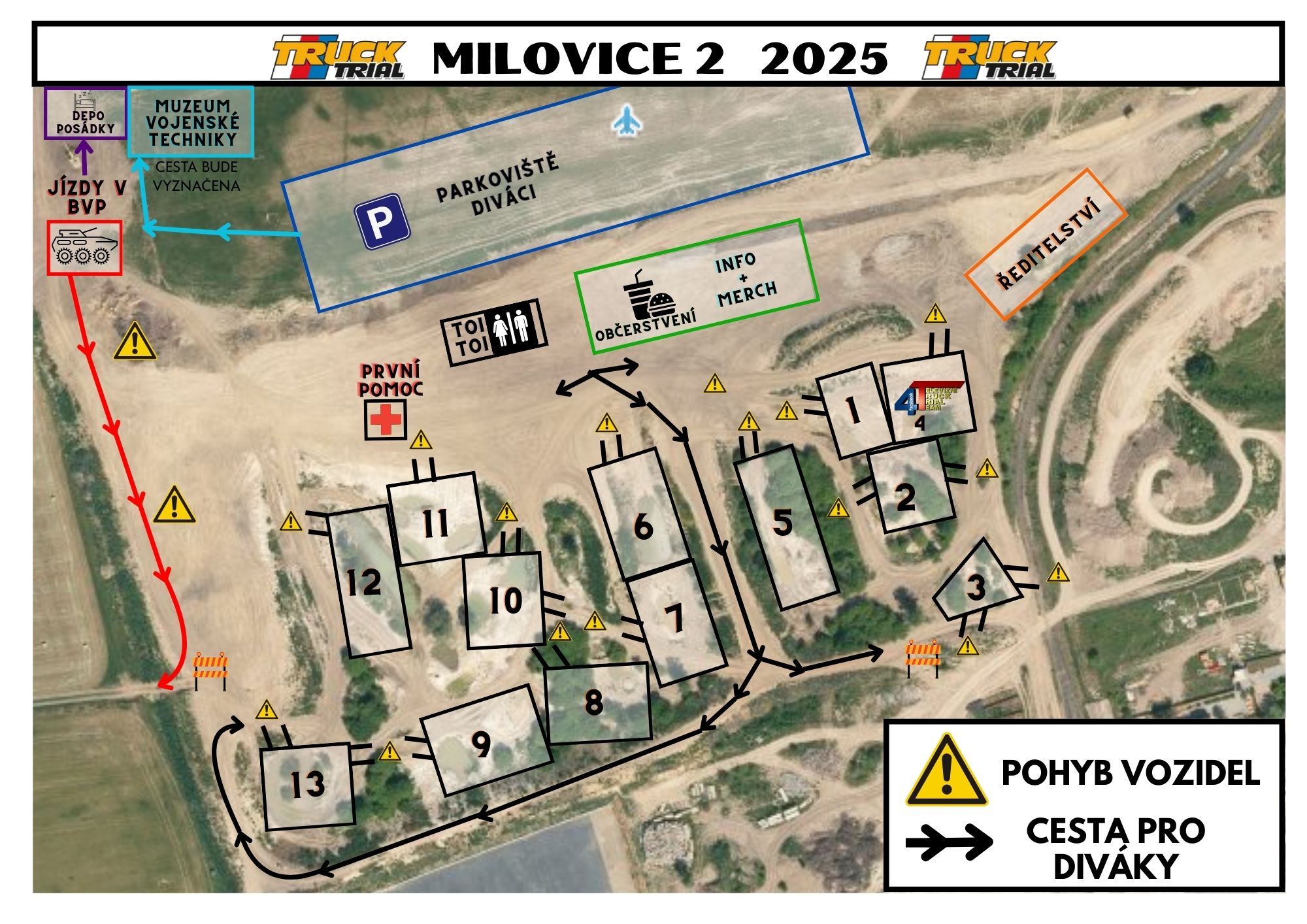 Truck Trial CZ | Závody upravených nákladních vozů jezdících v terénu